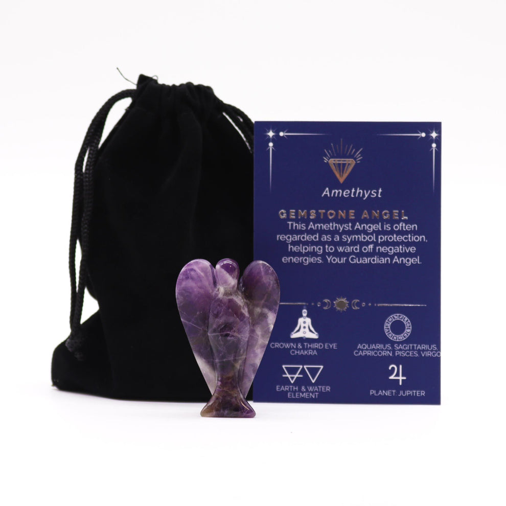 Hand Carved Gemstone Angel – Amethyst UK | Boho, Spiritual & Darkly ...